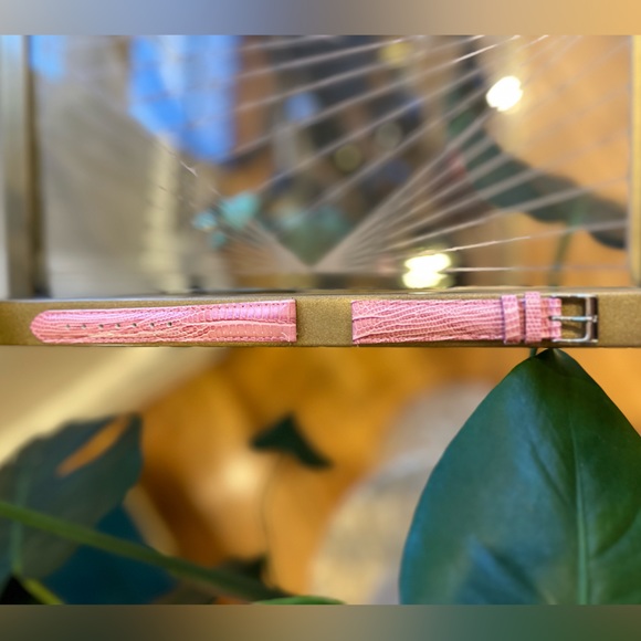 Skagen | Accessories | Nwot Skagen Denmark Pink Genuine Leather Watch ...